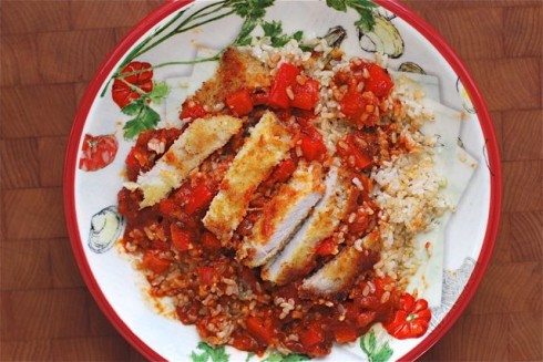 The Chicken Cacciatore Rice Bowl - The Naptime Chef